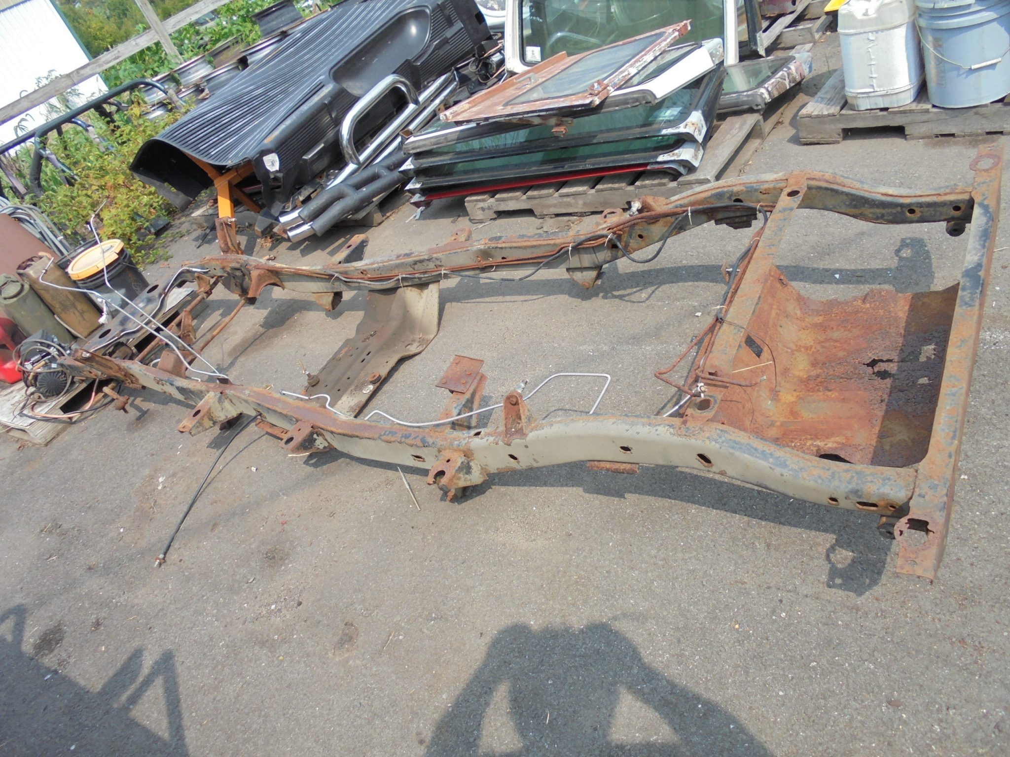 1976-1986 JEEP CJ7 WIDE TRAC FRAME W/SWAY BAR/TRANSMISSION CROSSMEMBER ...